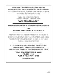 Consumer Protection Notice - McAlister Assets